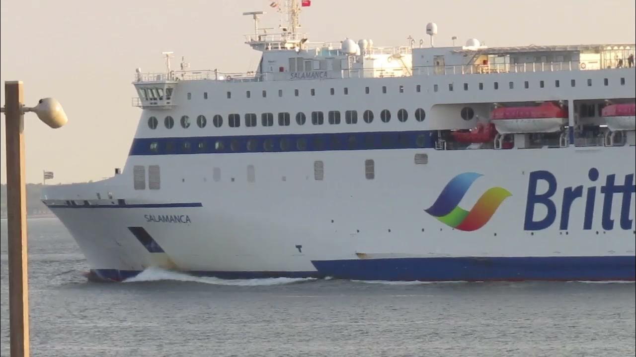 Brittany Ferries SALAMANCA Departing Portsmouth - YouTube