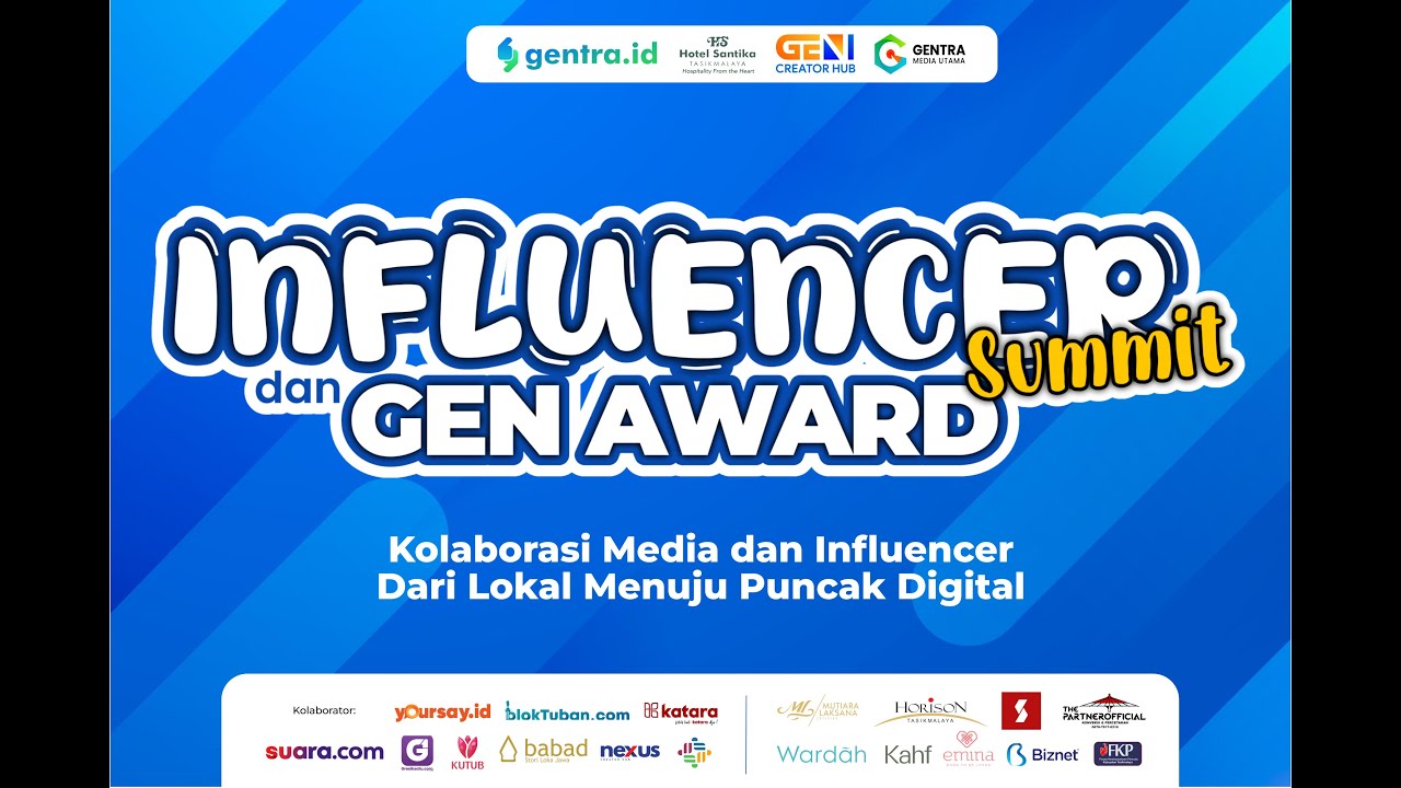 Influencer Summit | Kolaborasi Media dan Influencer Dari Lokal Munuju ...