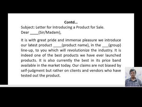 Sales Correspondence - Drafting of sales letter on introducing new ...