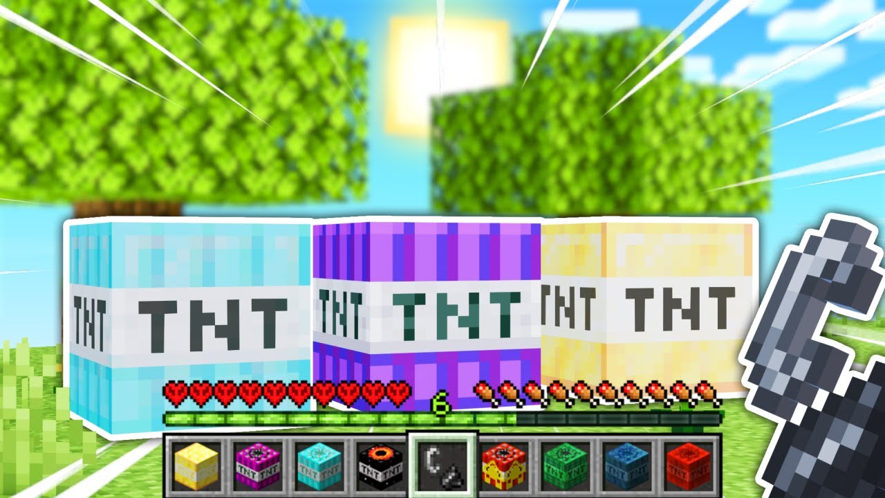 Minecraft, aber mit Custom Super TNT - YouTube
