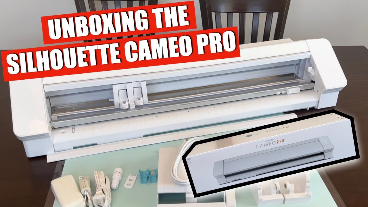 Silhouette Cameo 4 Pro Unboxing & First Cutting Project - YouTube