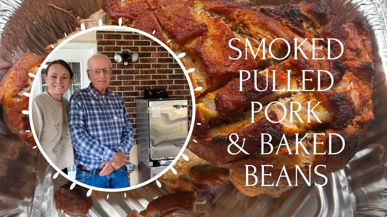 How to Smoke a Pork Shoulder and Baked Beans on Electric Smoker ...
