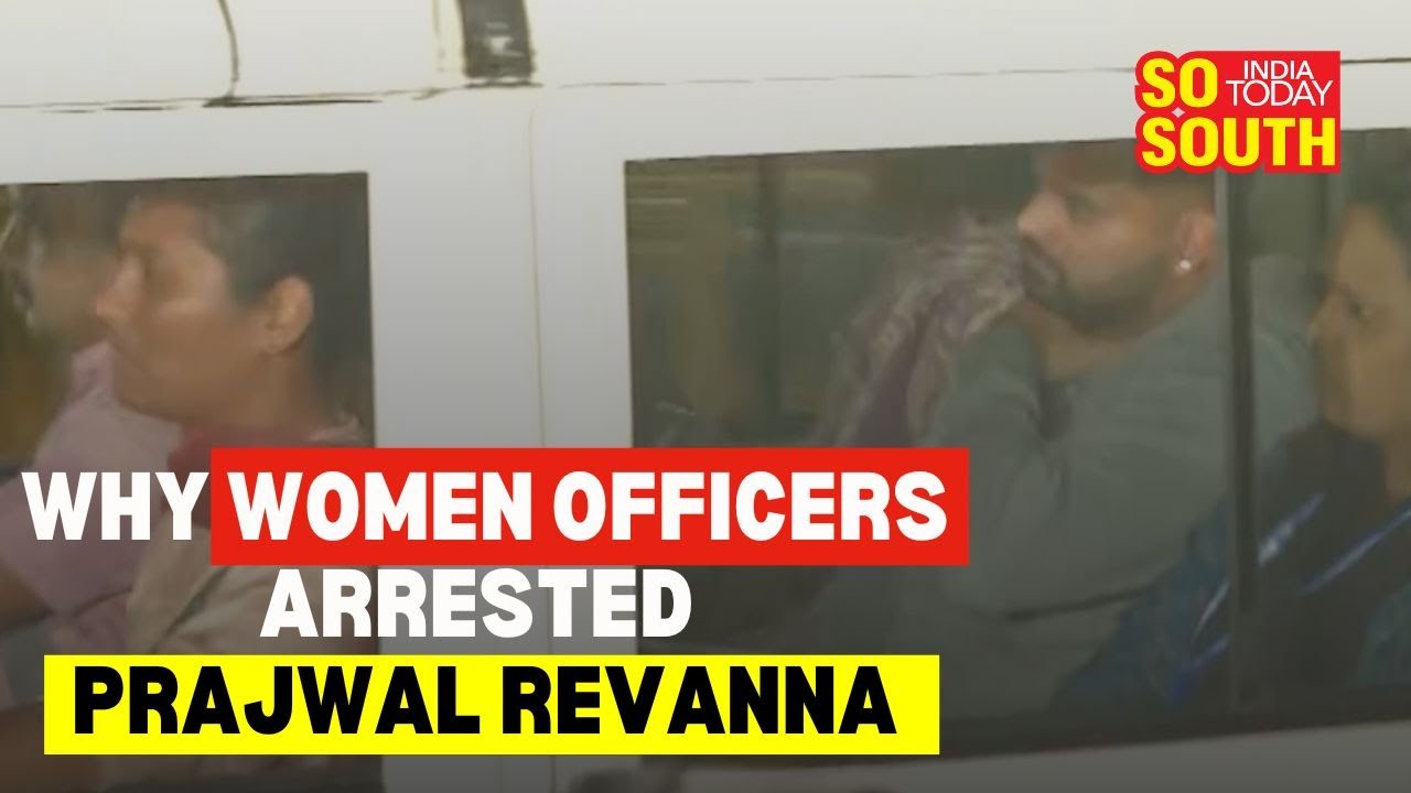All Women Police Team Escorts Prajwal Revanna To SIT Bengaluru Office ...