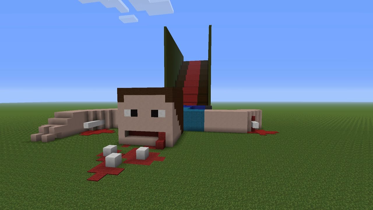 Minecraft Steve Dies Again: Falling Down Stairs - YouTube