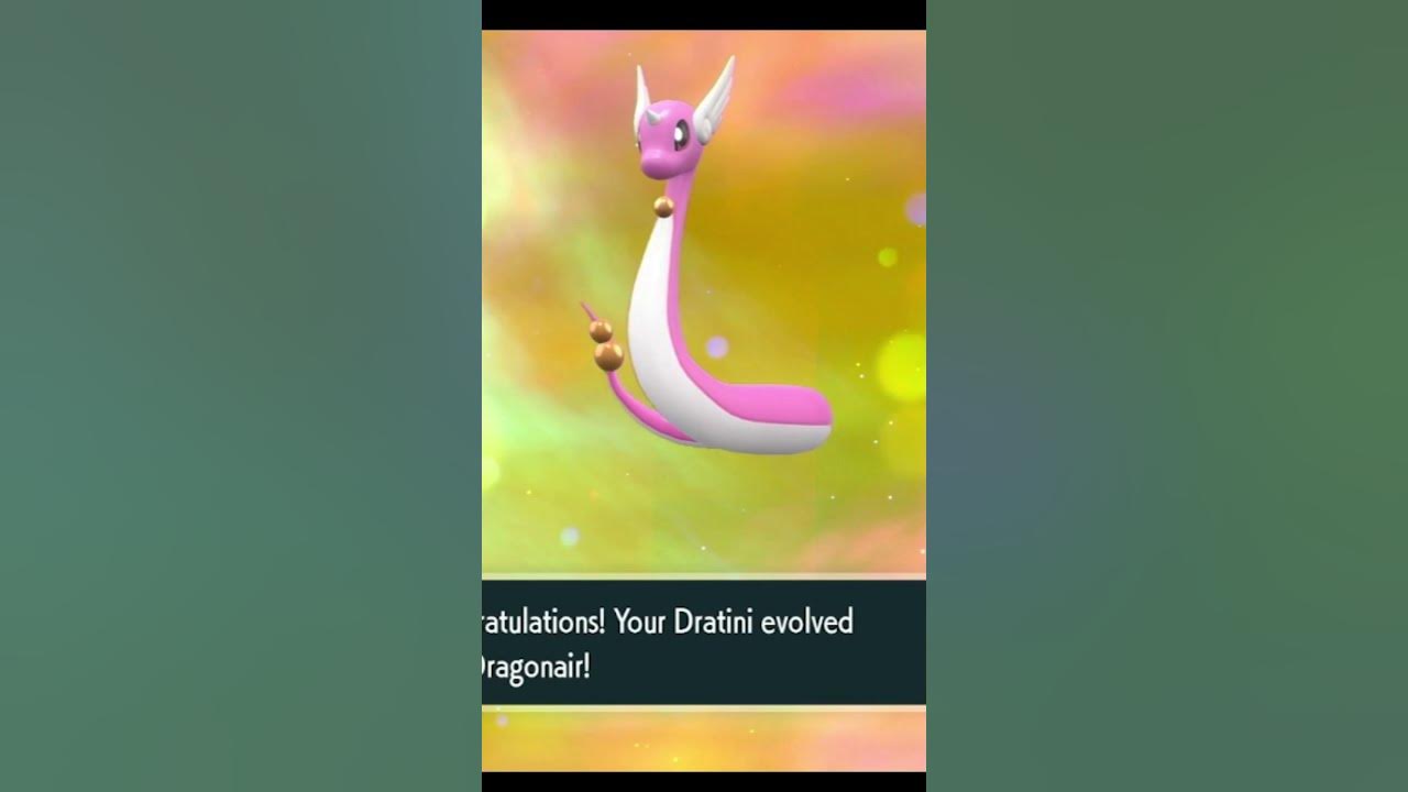 Shiny Dratini evolves to Shiny Dragonair in Pokemon Scarlet and Violet - YouTube