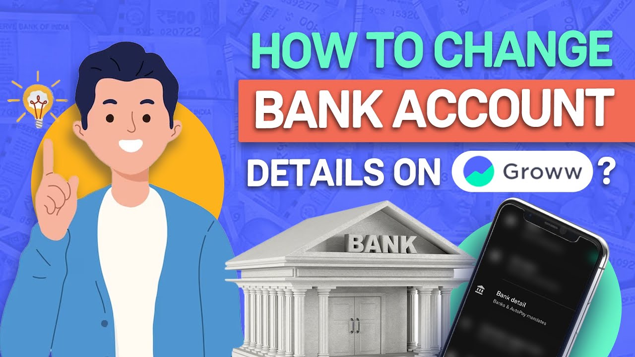 How to change bank account details on Groww (English) I Groww app kaise ...