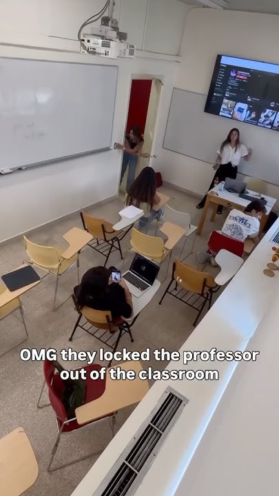 Subscribe for more coding tips⬆️ They LOCKED the professor out of class😱#trending #coding # ...