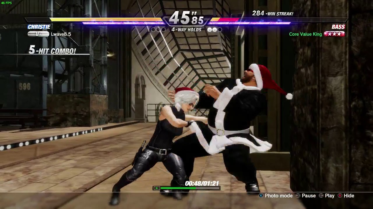 DOA6 Bass vs no core value noob christie 3 - YouTube