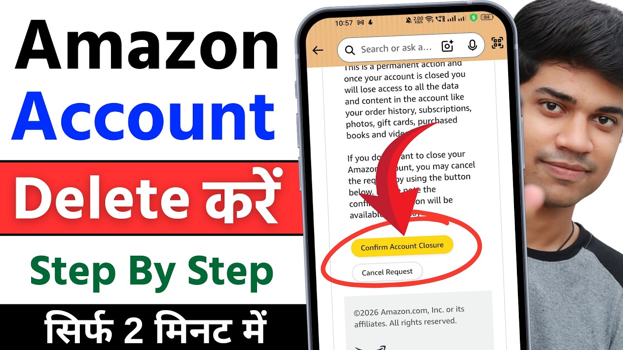 Amazon Account Delete Kaise Kare | How To Delete Amazon Account ...