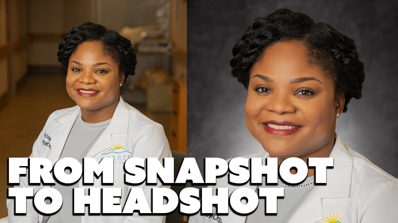 From SNAPSHOT to HEADSHOT - Editing a portrait in Photoshop! - YouTube