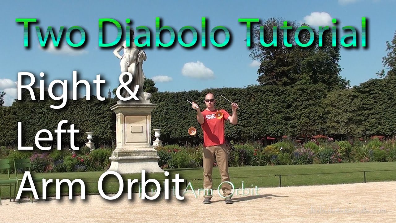 Diabolo Tutorial - Two Diabolo Right & Left Arm Orbit - YouTube