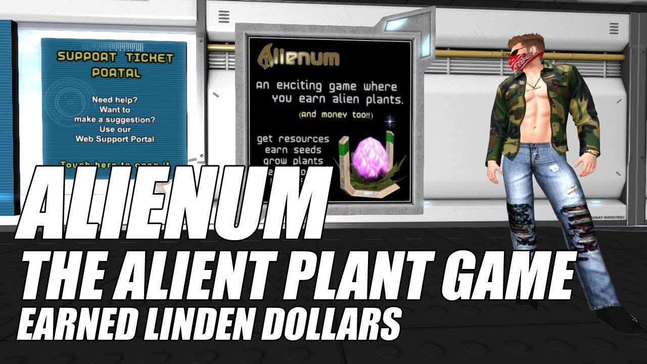 ALIENUM • The Alien Plant Game • Earn Free Linden Dollars In Second ...