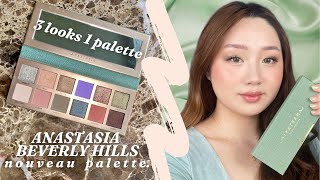 *NEW* ABH NOUVEAU PALETTE 🌿 | 3 Looks Swatches u0026 R... | Doovi