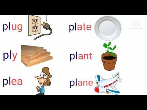 Consonant blends/ Initial blends pl words / phonics for kids / How to ...