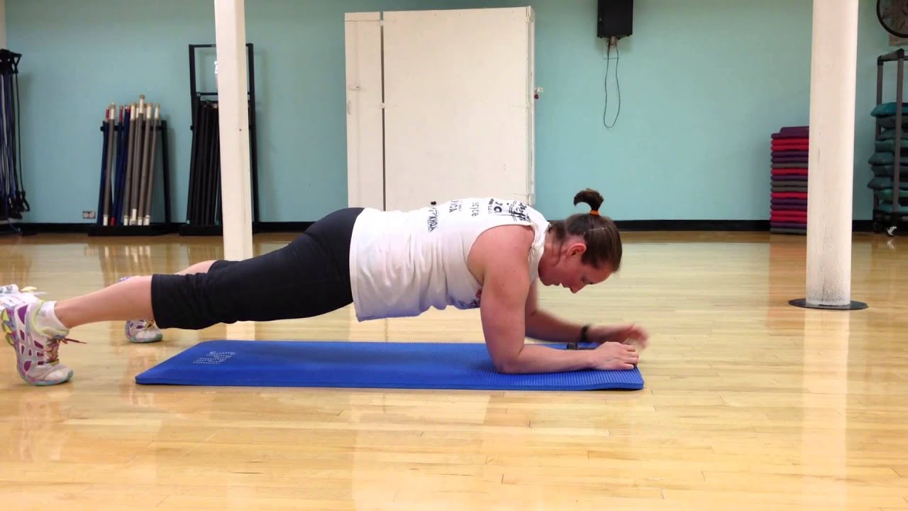 Plank with Front Raise - YouTube