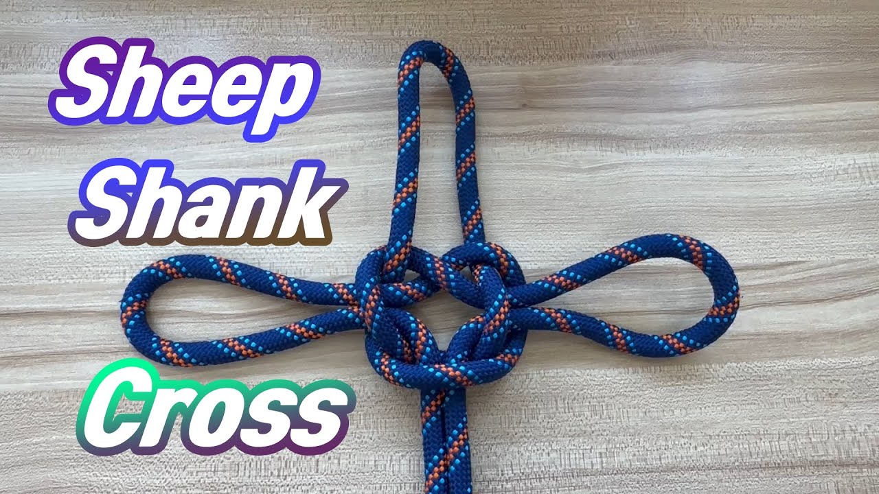 sheep shank crosscknot 십자가 매듭 묶는 방법 DIY: Tying A Sheepshank Cross - YouTube