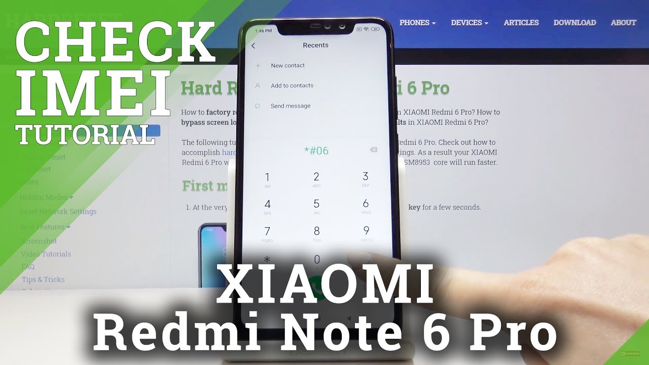 How to Check Serial Number in Xiaomi Redmi Note 6 Pro – Locate IMEI ...