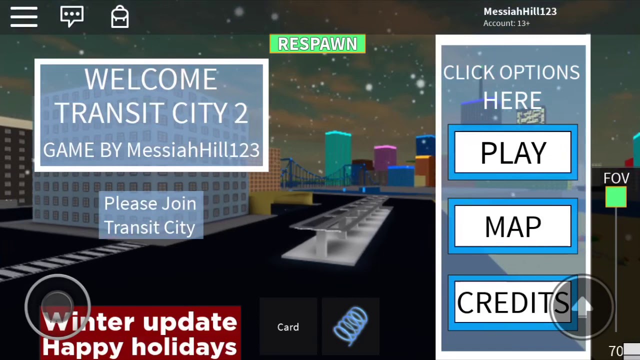 Roblox Transit City 2 New winter update. ️ - YouTube