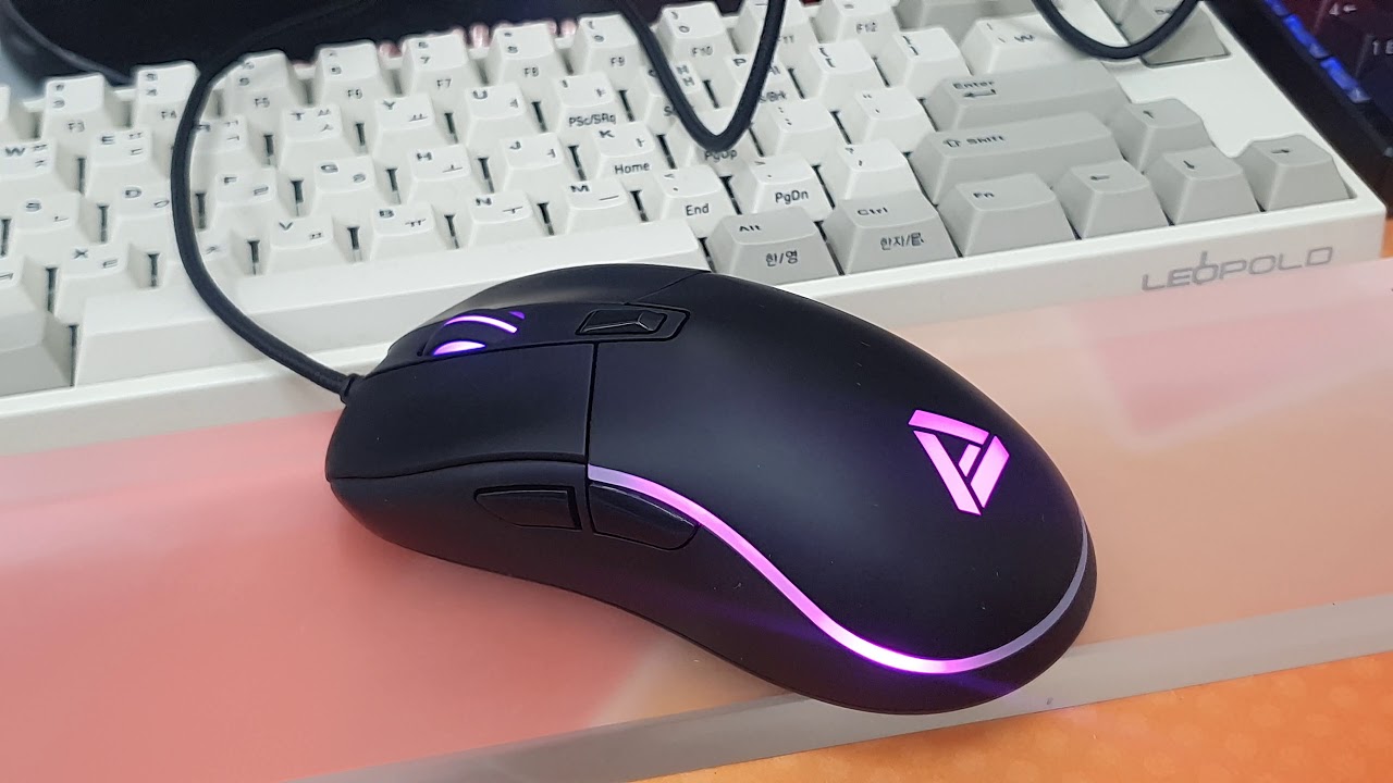 apix gm003 mouse (PIXART 3360) led effect - YouTube