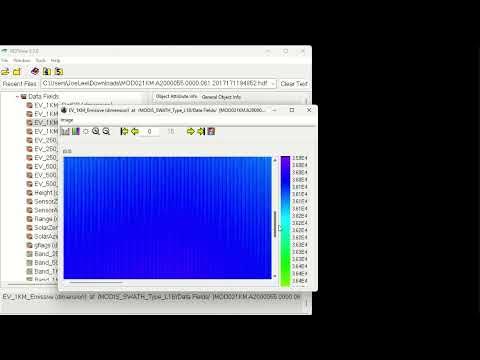 How To Visualize MOD021KM with HDFView - YouTube