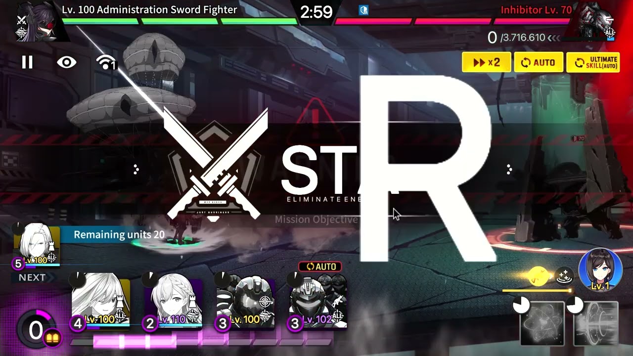 [COUNTER SIDE] New Raid Boss NO CHLOE Auto Guide: Inhibitor Lv70 - YouTube