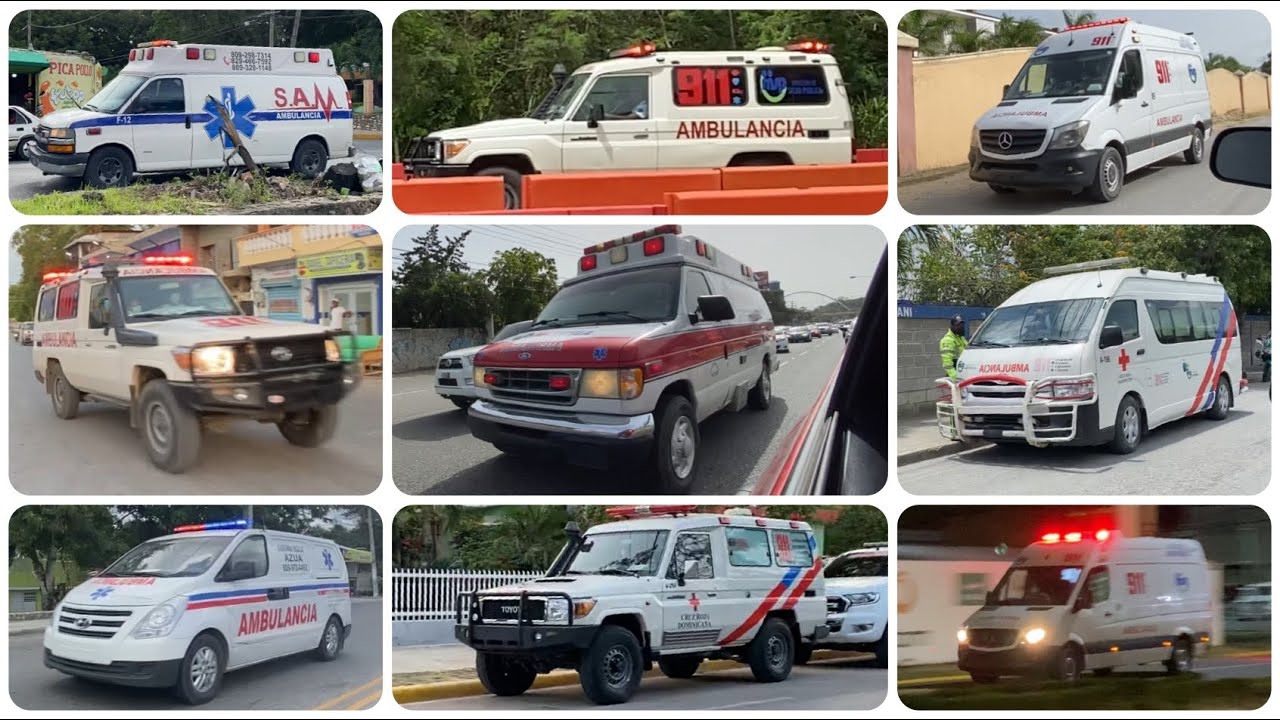 Compilation Of Ambulances I Filmed Throughout The Dominican Republic 9 ...