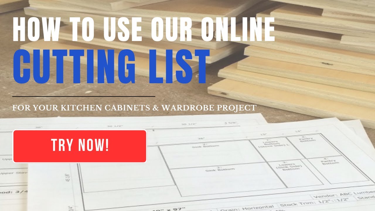 How to use our online Cuttinglist optimiser for your Kitchen Cabinet ...