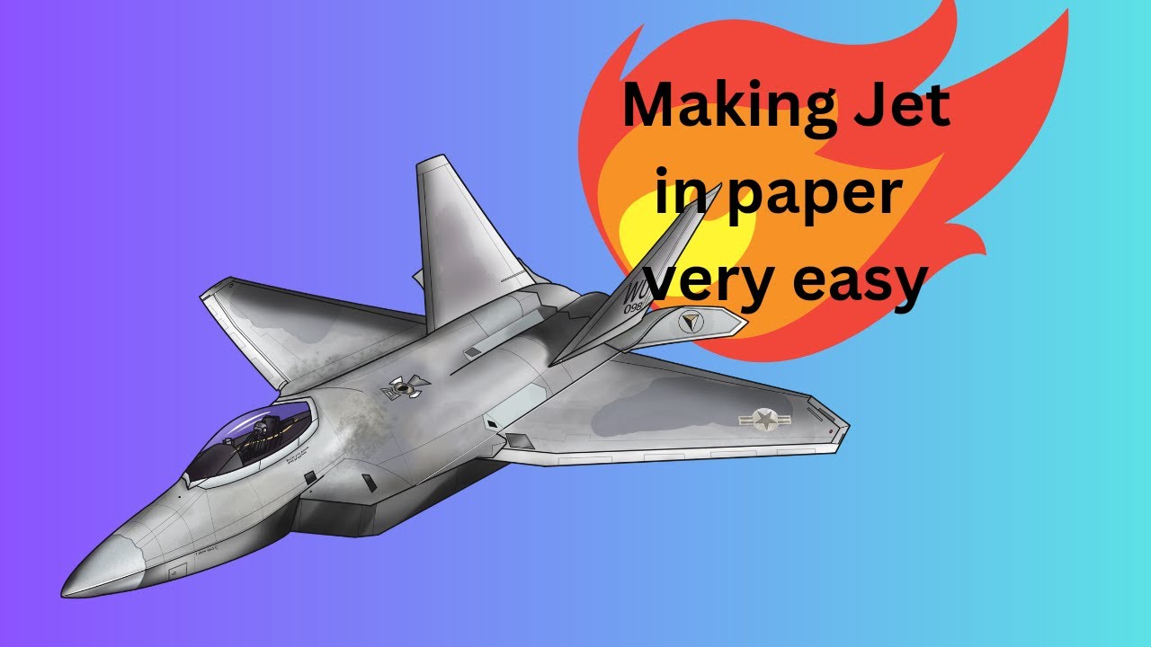 Making Jet in paper very easy without glue - YouTube