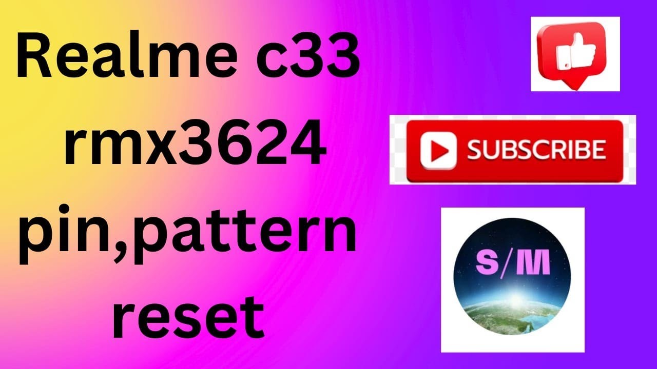 Realme C33 RMX3624 pin,pattern reset done by umt dongle - YouTube