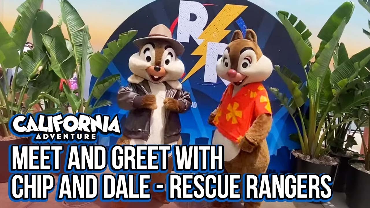 Meet and Greet with Chip and Dale - Rescue Rangers in Disney California ...