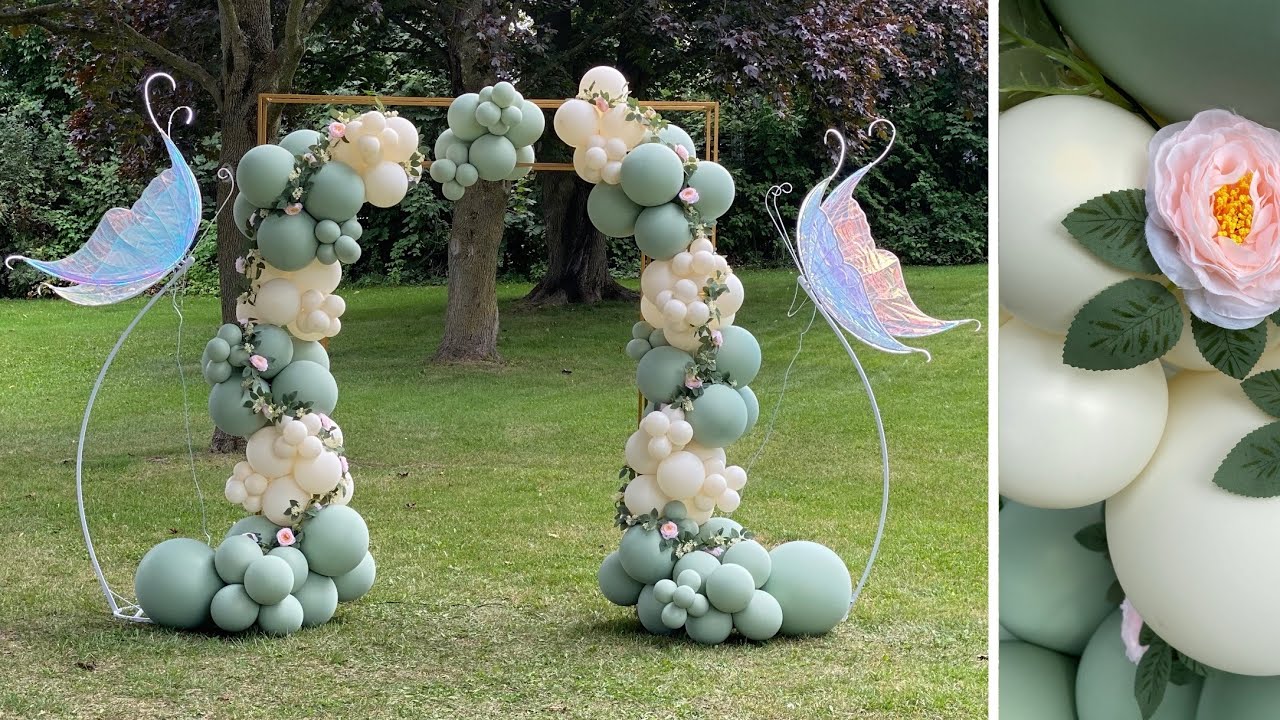 Rectangle Balloon Arch Tutorial | Garland Balloons Decoration - YouTube