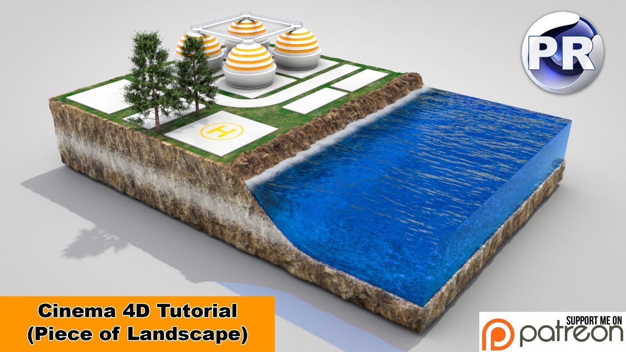 Piece of Landscape (Cinema 4D Tutorial) - YouTube