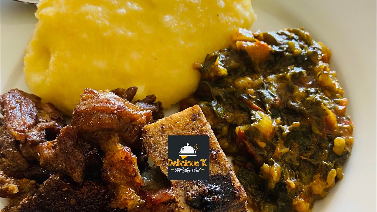 Hei Famies | Cooking Kgodu for the first time | spinach | Beef | - YouTube