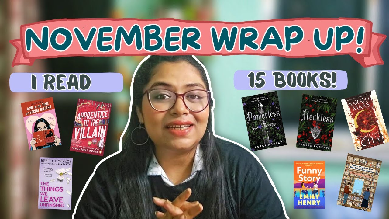 NOVEMBER READING WRAP-UP|| I Read 15 Books This Month! - YouTube