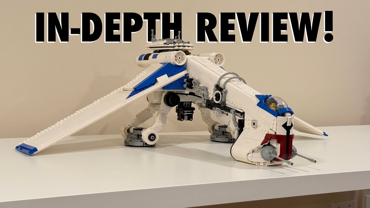 CUSTOM LEGO Star Wars Republic Dropship Review! - YouTube