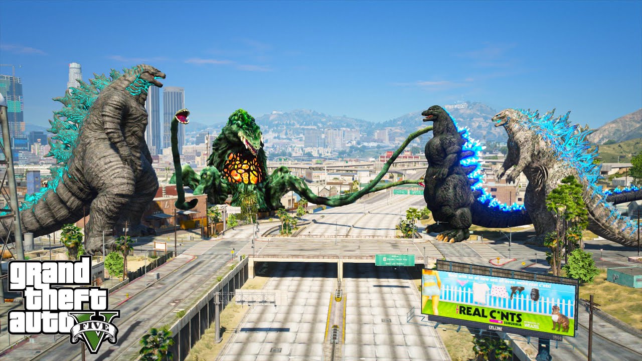 Atomic Godzilla, Heisei Godzilla vs Legendary Godzilla, Biollante - GTA ...