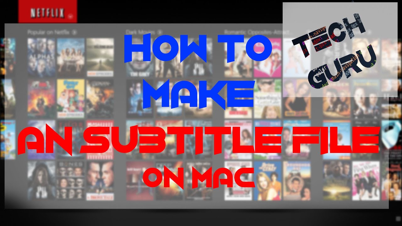 How To Make an Subtitle File for Mac - YouTube