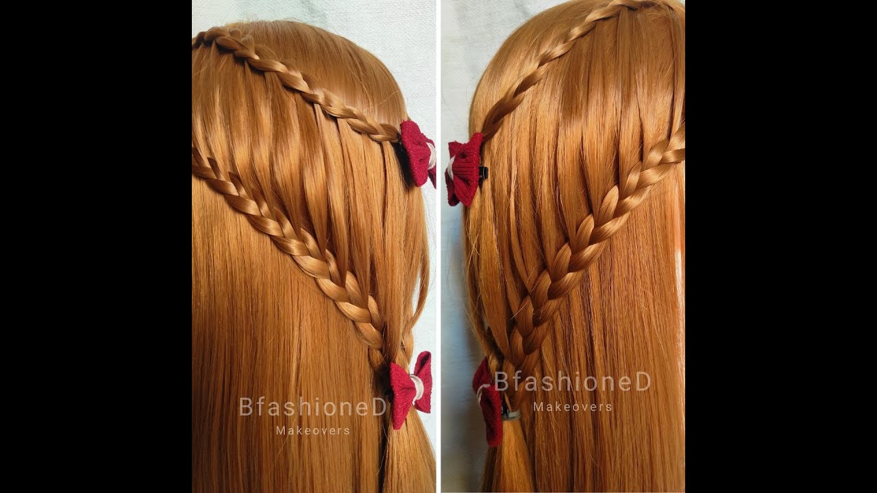 Unique Braid Hairstyle | Double Braided Open Hairstyle | BfashioneD ...