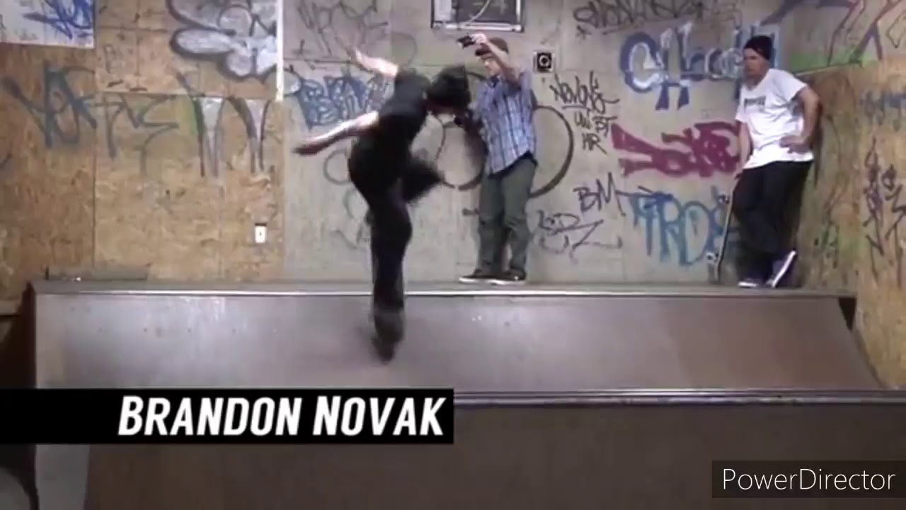 Brandon Novak New Skateboarding - YouTube