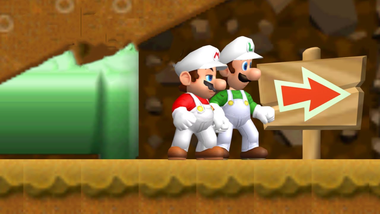 New Super Duper Mario Bros. Wii - 2 Player Co-Op Walkthrough #04 - YouTube