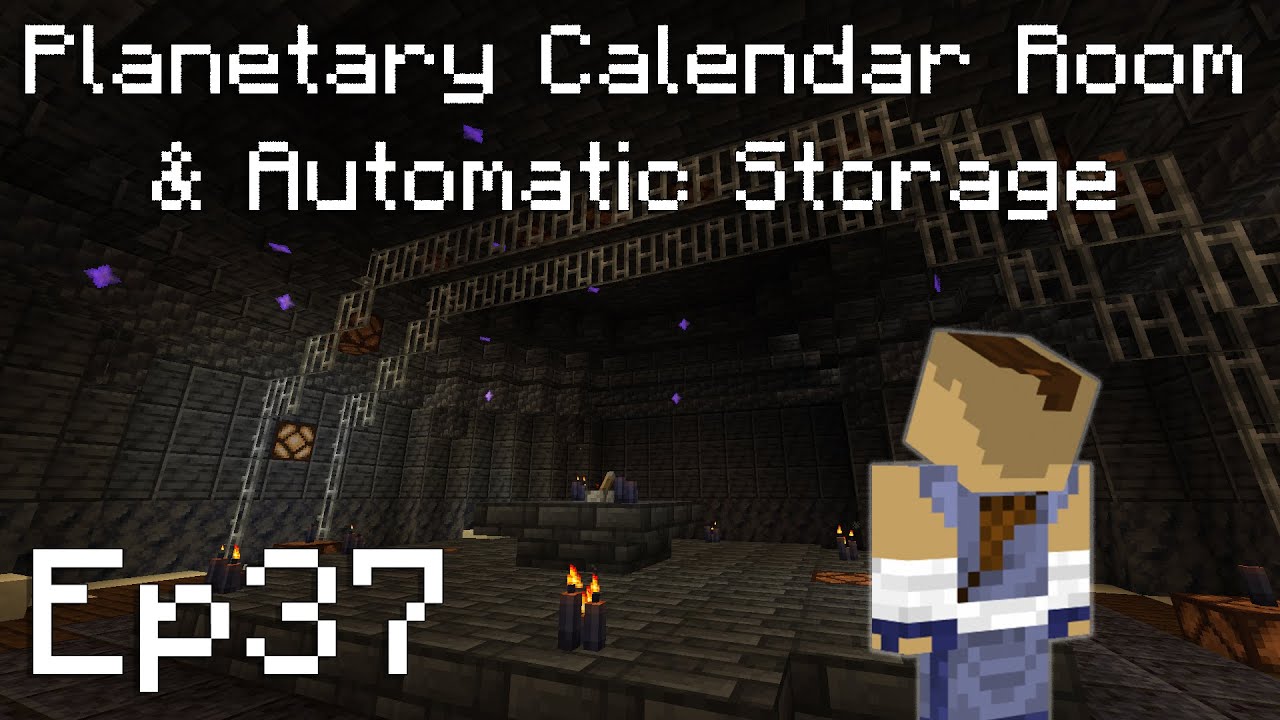 Planetary Calendar Room & Auto-Storage - Episode 37 - Minecraft 1.17 ...