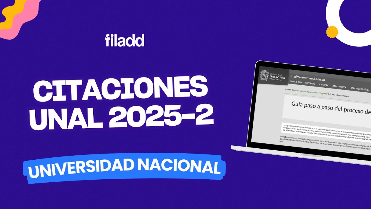 Cómo ver las citaciones de la prueba UNAL | Admisión a la Universidad Nacional 2025-2 (Tutorial ...