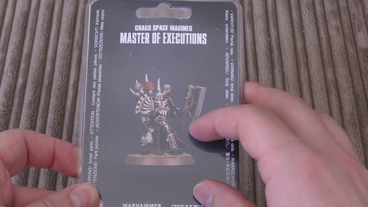 Chaos Space Marines - Master of Executions - Unboxing (WH40K) - YouTube