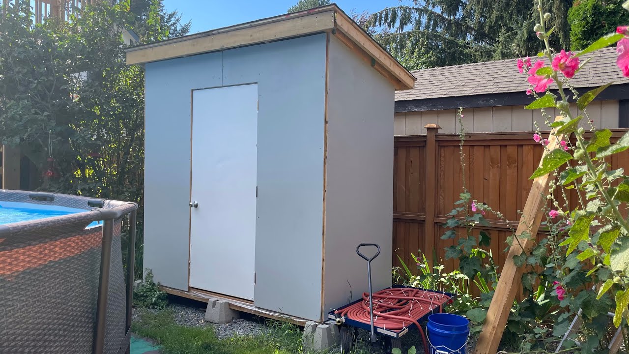 Building a new storage shed - YouTube