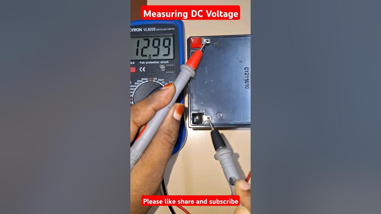 Measuring DC Voltage Using Digital Multimeter || How to measure dc voltage with a digital ...