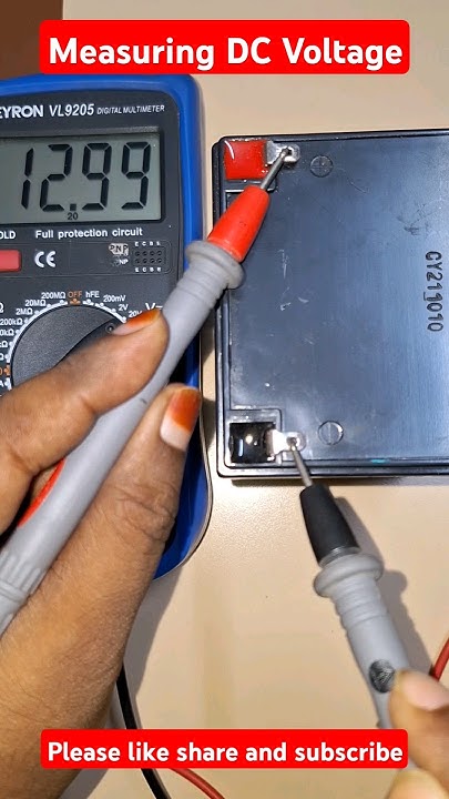 Measuring DC Voltage Using Digital Multimeter || How to measure dc voltage with a digital ...