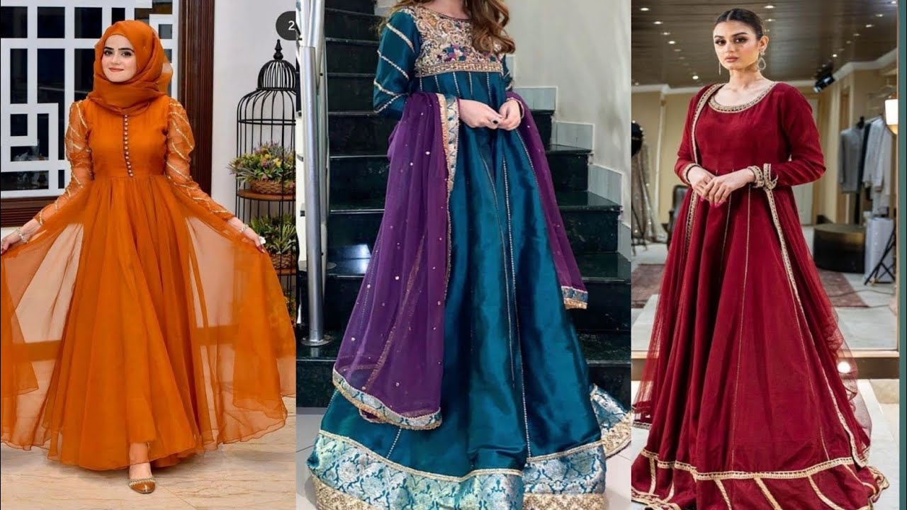 Long maxi frock design/unique and attractive long maxi dress - YouTube