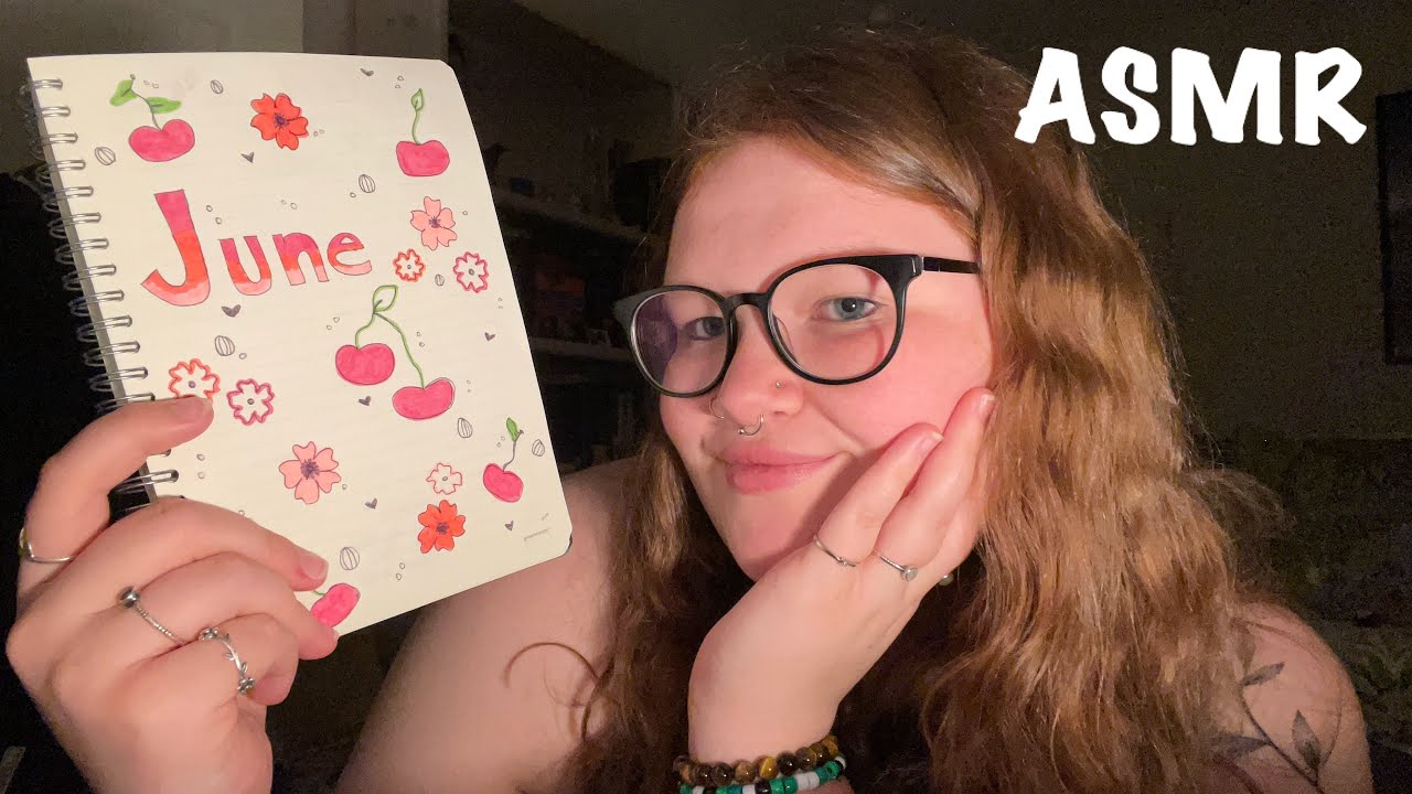 june reading-wrap up ASMR | i read 5 books 🍒 - YouTube