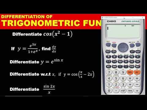 DIFFERENTIATION PART 3: HOW TO DIFFERENTIATE TRIGONOMETRIC FUNCTION ...
