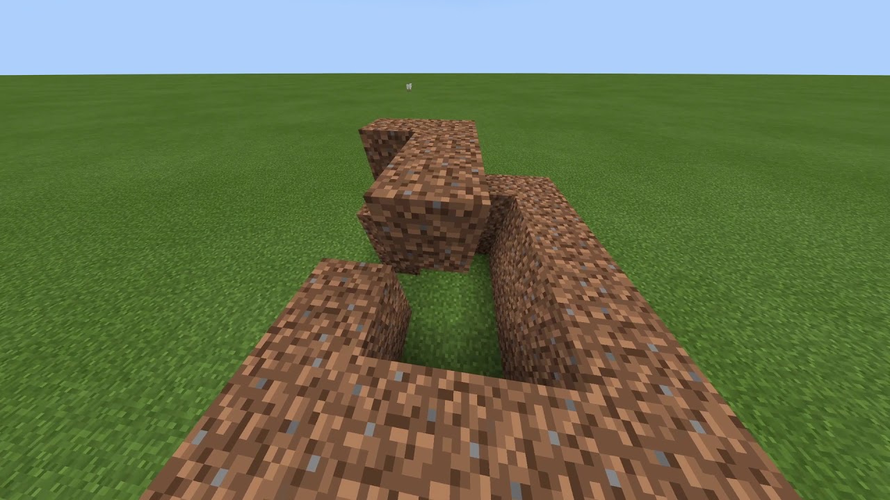Minecraft, But I Teach You How To Build A Dirt House - YouTube